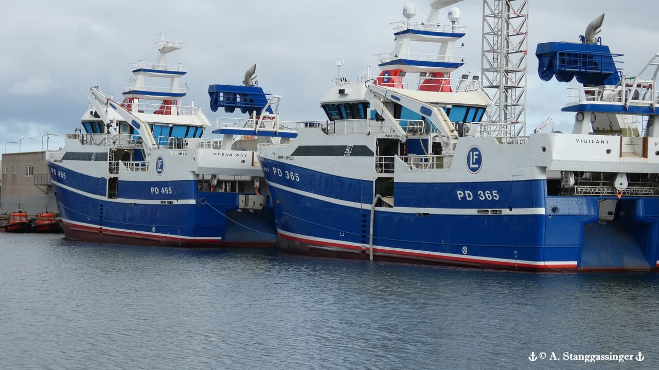 Ny skotsk trawler fra Karstensens »Vigilant« PD 365, er sat i drift ...