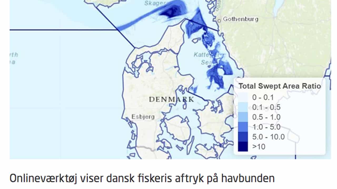 Nyt kortlægningsværktøj viser danske fiskeres bundslæbende redskaber på ...